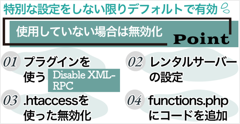 WordPressのXML-RPCを外部アクセス確認と無効化する方法 | サイト引越し屋さん